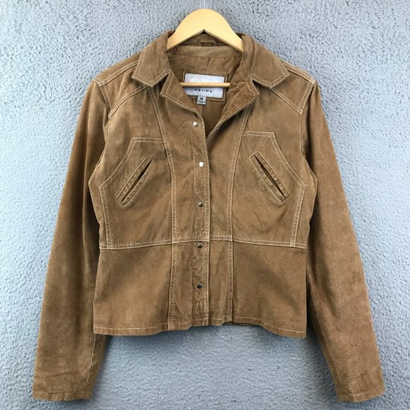 Maxima | Jackets & Coats | Vintage Wilsons Suede Jacket Leather Genuine ...